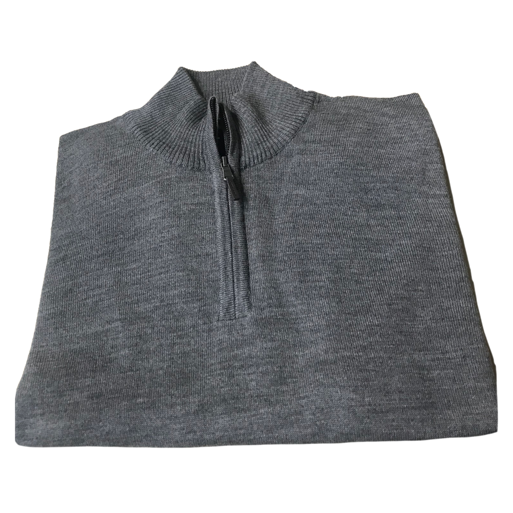 Light Grey 1/4 Zip Merino Wool Sweater C3 Natural Performance – Lloyd ...